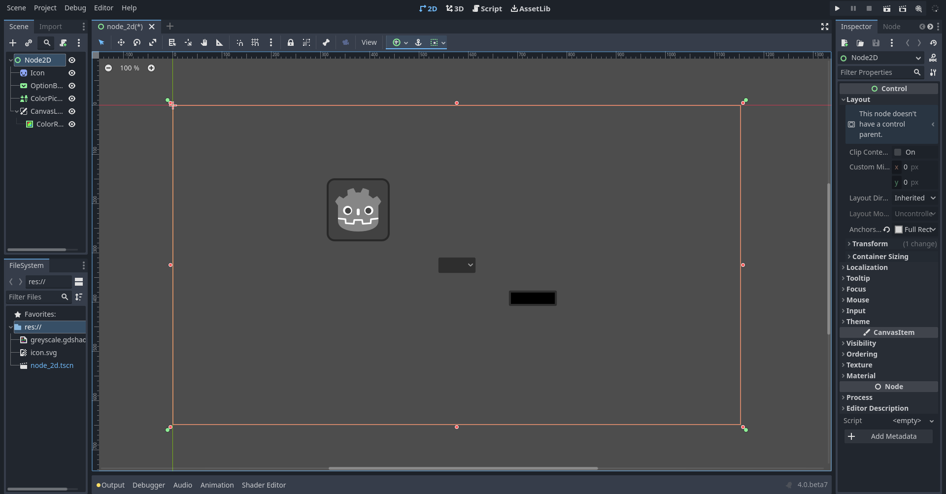 Post-Processing Effects Not Affecting OptionButton or ColorPickerButton · Issue #69560 ...