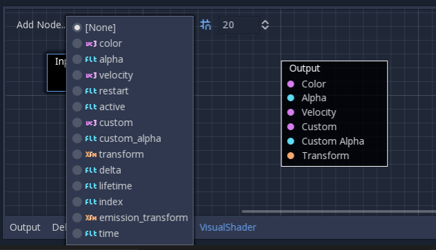 Visual shader for particle systems · Issue #25580 · godotengine/godot ...
