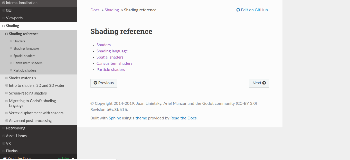 Serious Oversights In The Latest Shader Docs · Issue 2192 · Godotenginegodot Docs · Github