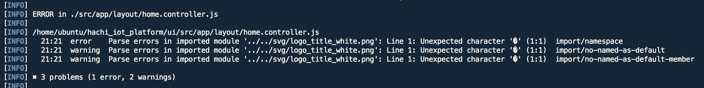 Parse errors in imported module image · Issue #381 · thingsboard/thingsboard · GitHub