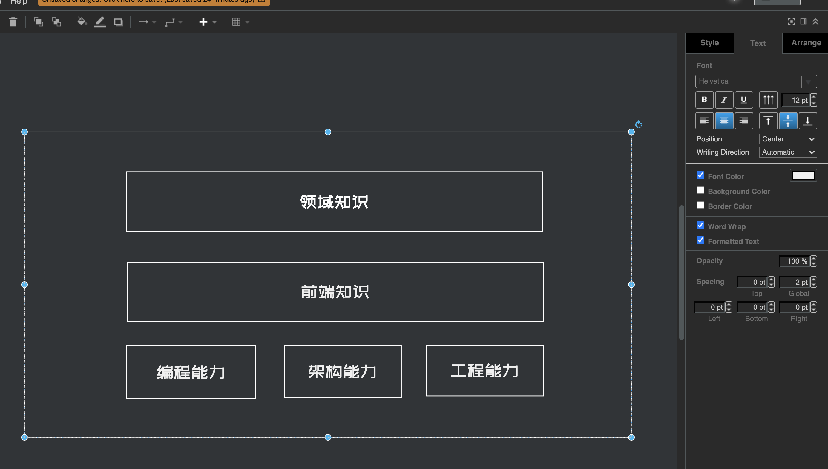 The font and border color not working when I preview by embed · Issue #2113 · jgraph/drawio · GitHub