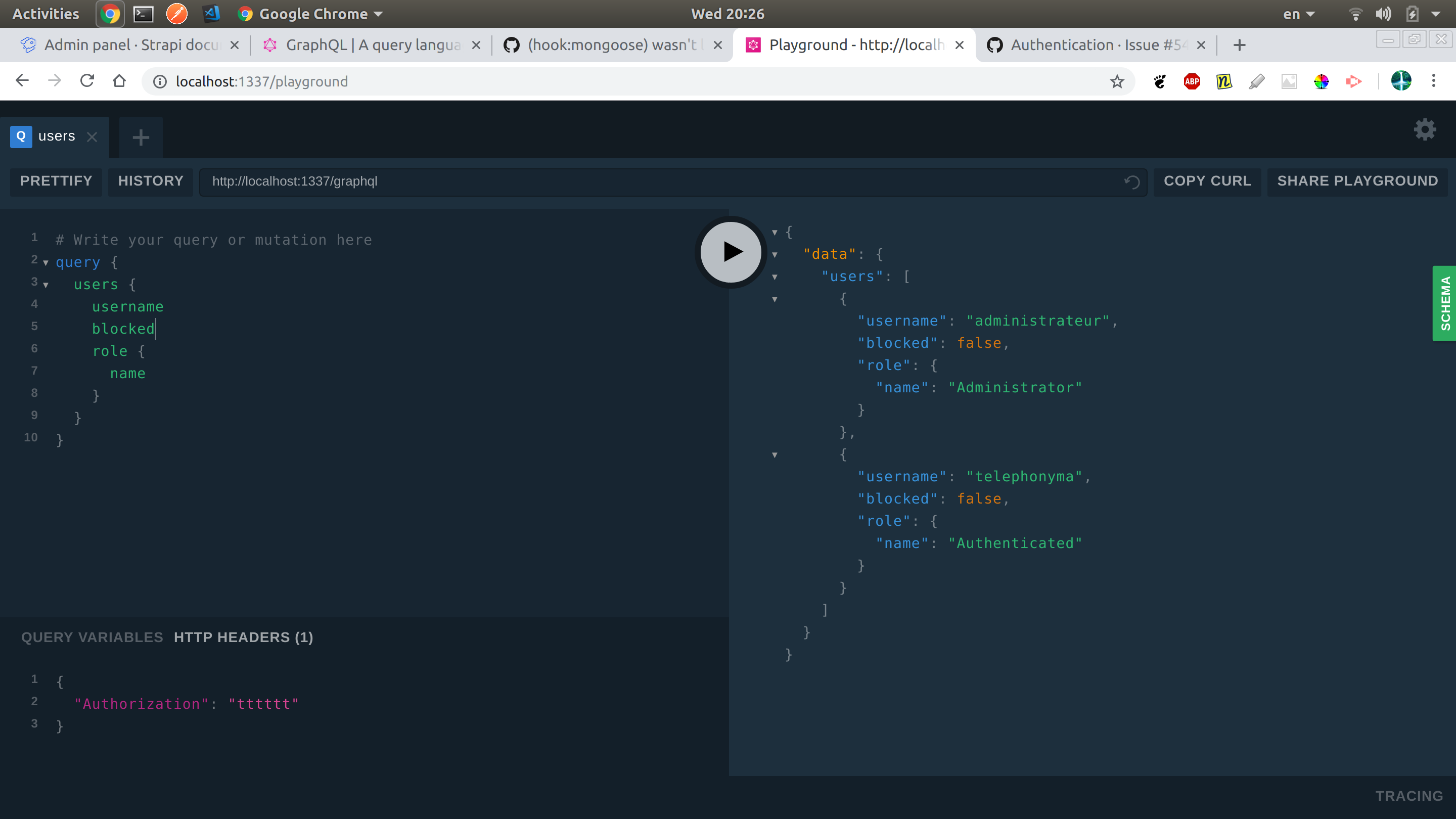 API is response for any authorization header on GraphQL · Issue #1317 ...
