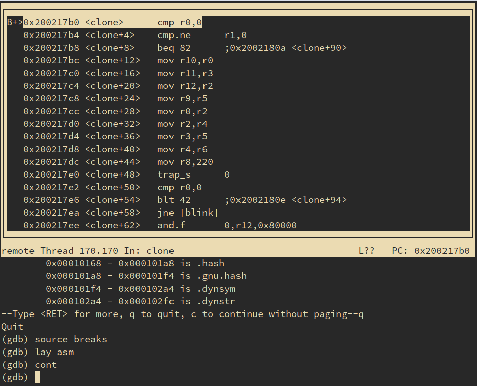 Gdb Fails When Command Stepi Used Near Clone Syscall · Issue 190