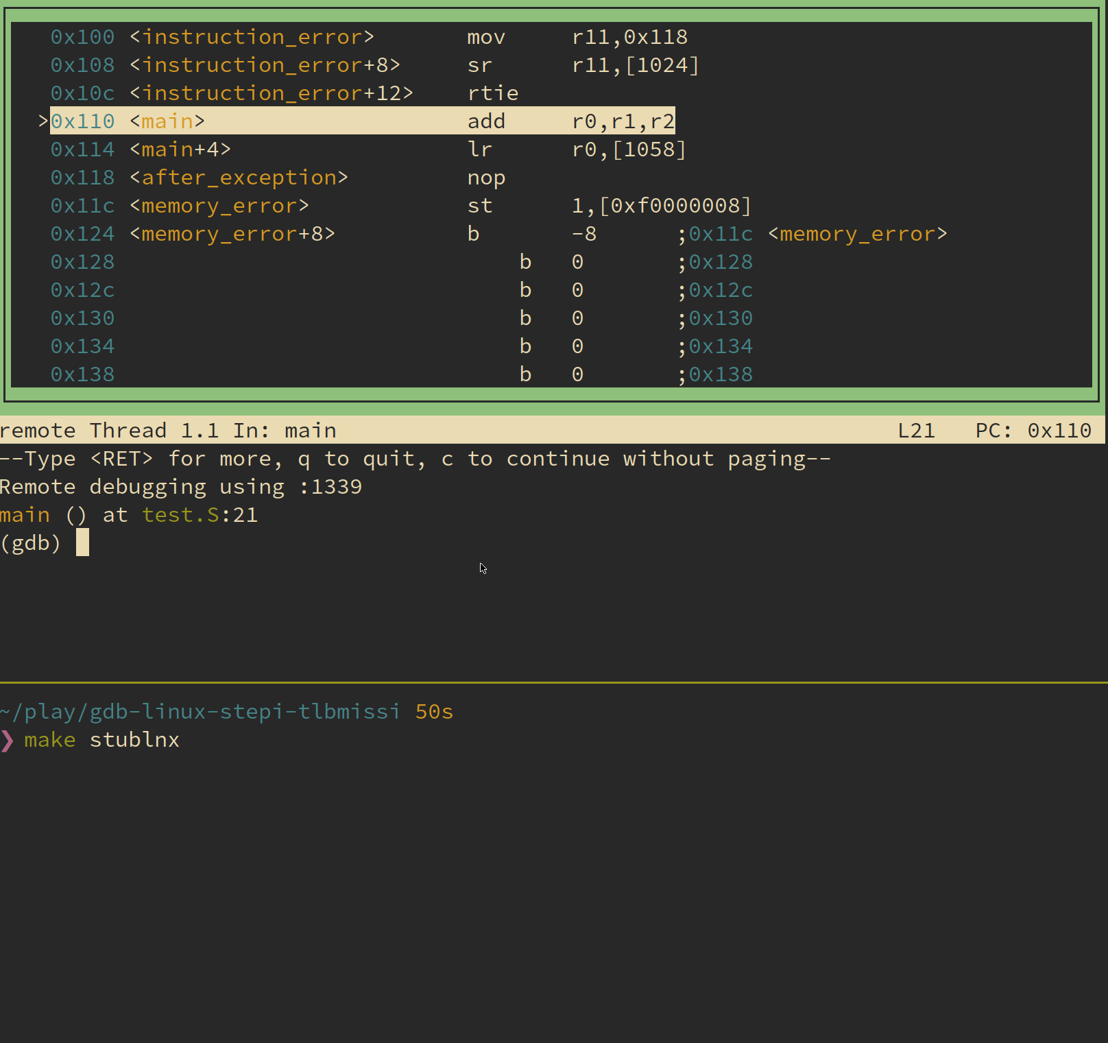 [gdb] The Stepi In Arc Linux Gdb Misbehaves · Issue 267 · Foss For Synopsys Dwc Arc