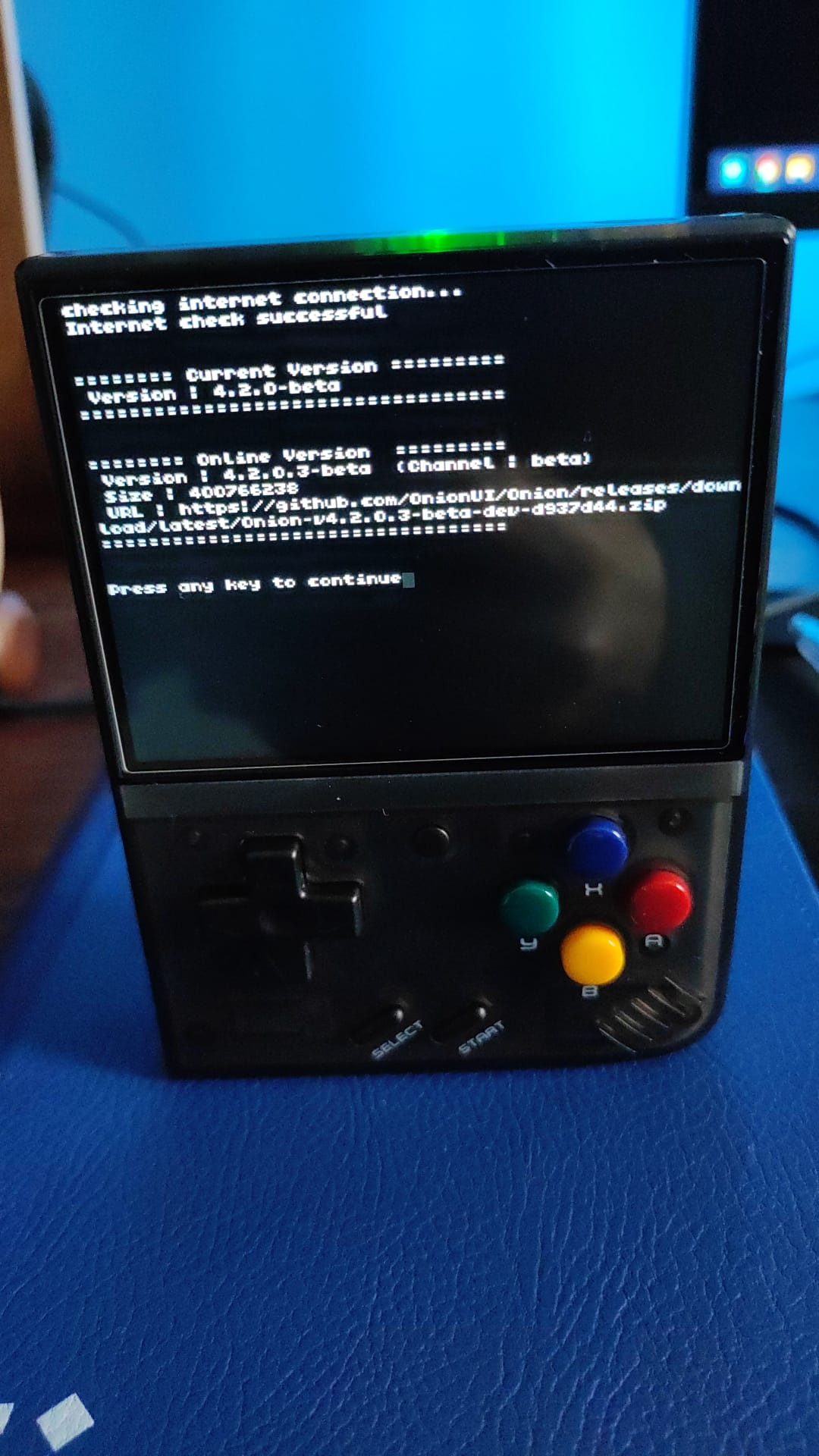 OTA UPDATE on Dev v4.2.0 beta 3 tells that there is the same update ...