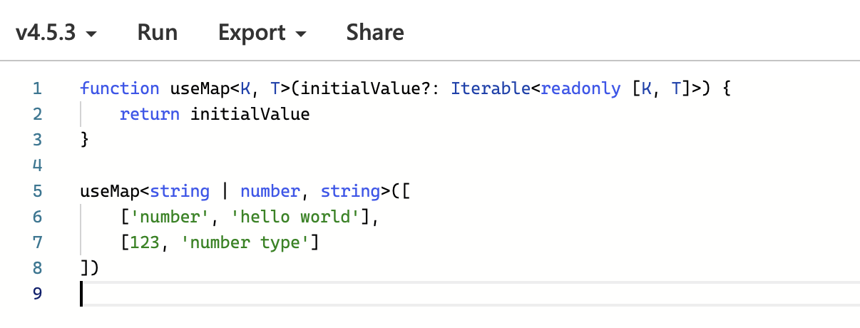 Typescript Usemap语法报错 · Issue 1385 · Alibaba Hooks · Github