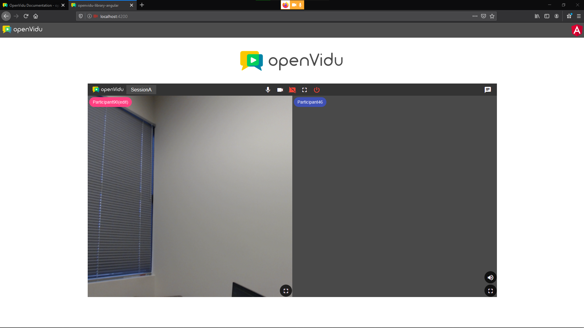 Openvidu Library Angular Fresh Clone Of Tutorial Does Not Work On