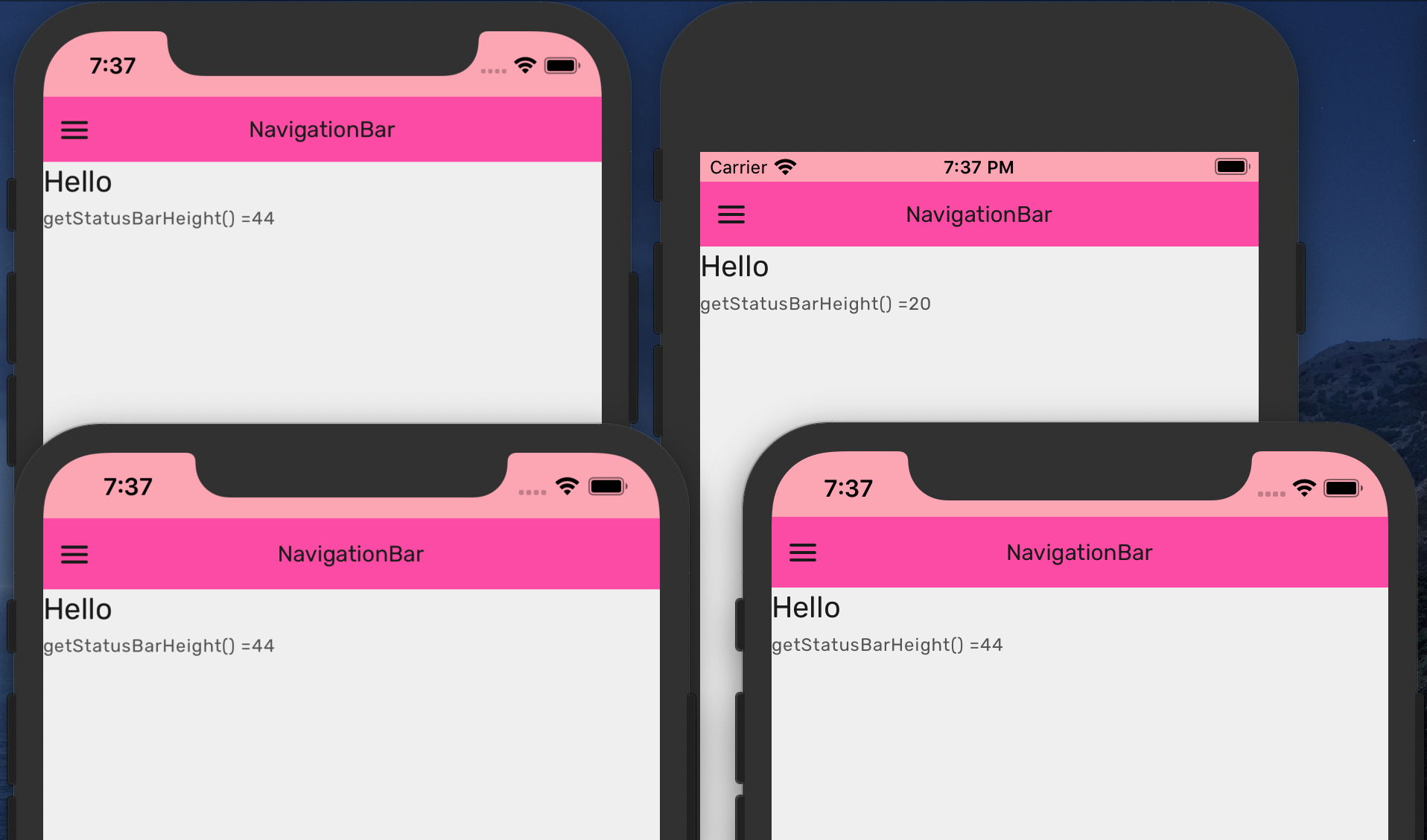 NavigationBar Fix For IPhone X Xs Max XR By Dongminkim Pull Re 434 Shoutem ui GitHub