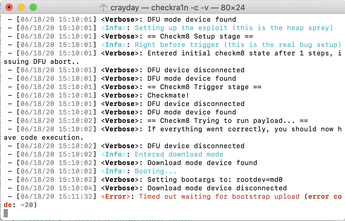 6s error -20 · Issue #1498 · checkra1n/BugTracker · GitHub