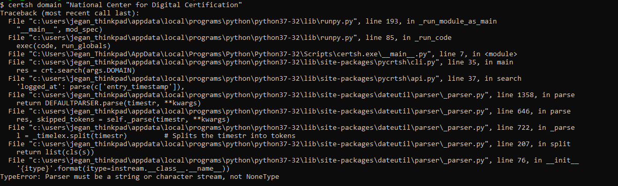 TypeError: Parser must be a string or character stream, not NoneType ...