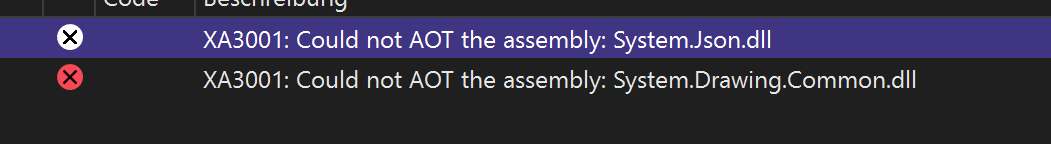 XA3001: Could not AOT the assembly: System.Runtime.Loader.dll · Issue #4731 · dotnet/android ...