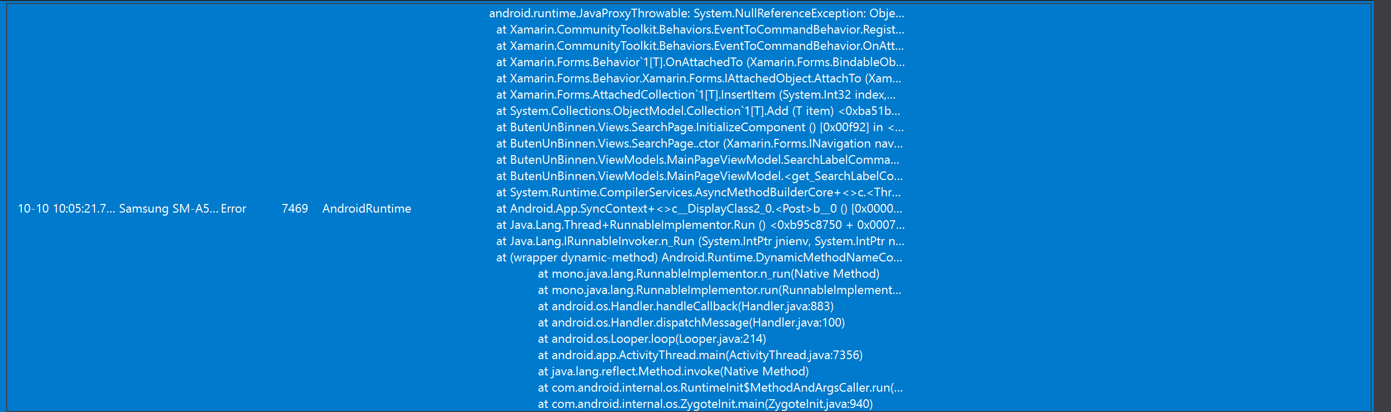 [Bug] [Android] EventToCommandBevavior crashes for Release in Android · Issue #426 · xamarin ...