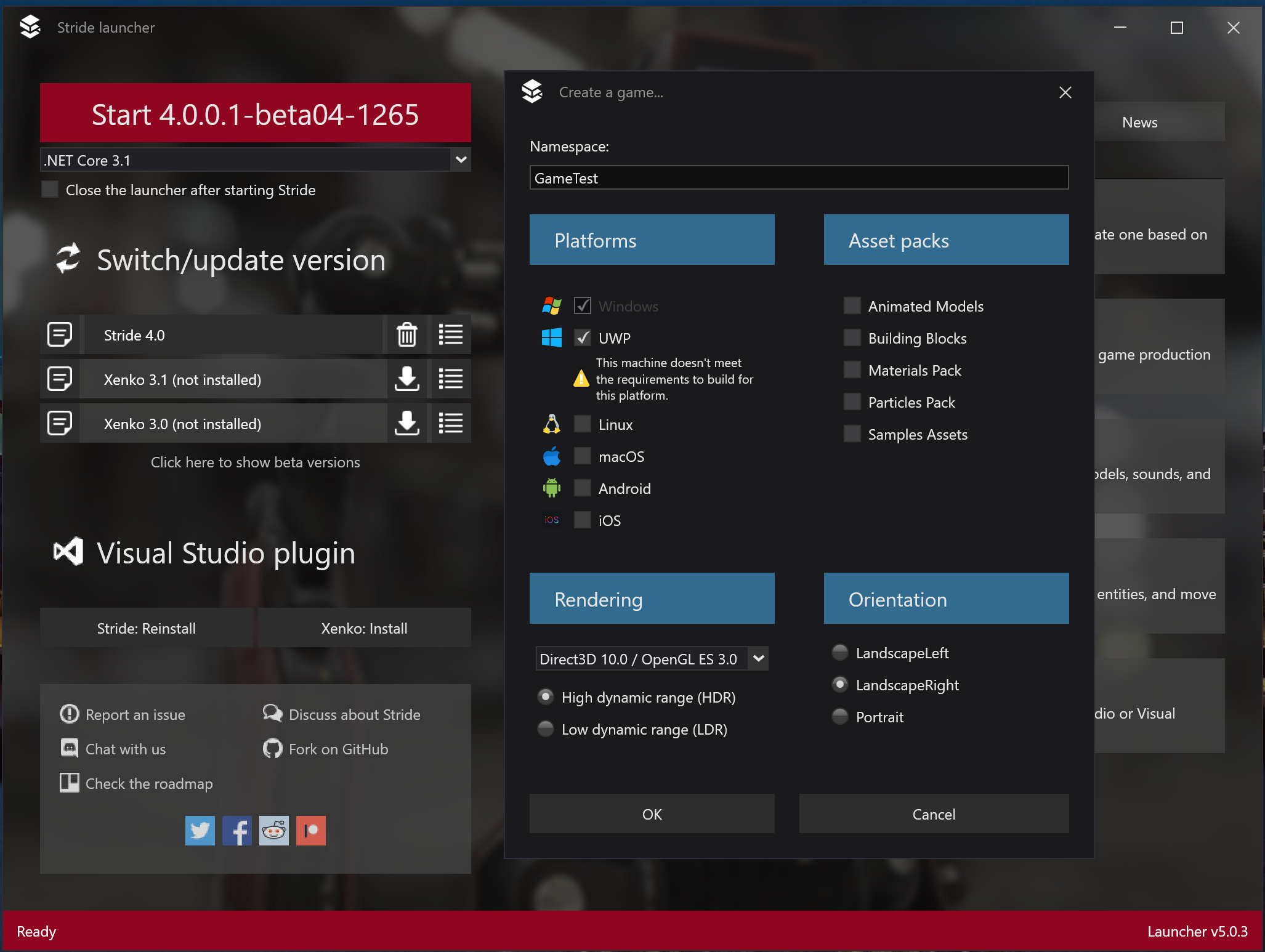 UWP not all requirements to build. · Issue #901 · stride3d/stride · GitHub