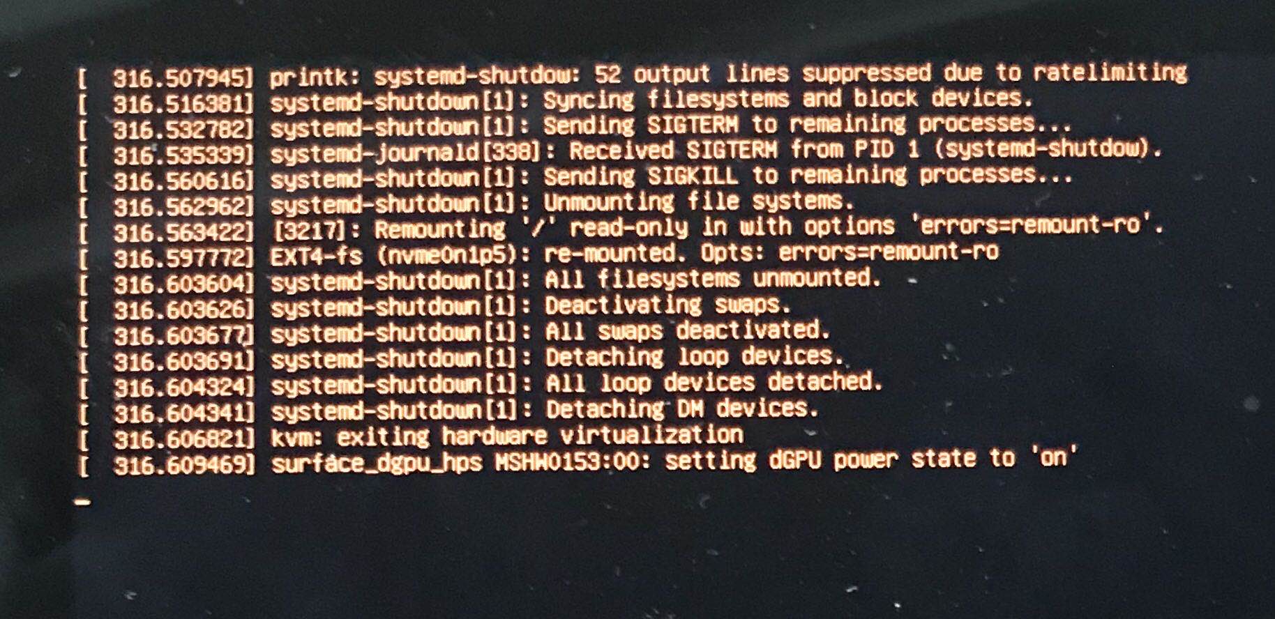 SB2 cannot shut down · Issue #227 · linux-surface/linux-surface · GitHub