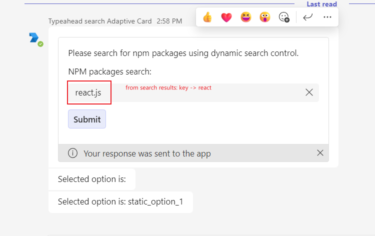Typeahead Search In Adaptive Cards Triggers Error · Issue 7932 · Microsoftdocsmsteams Docs