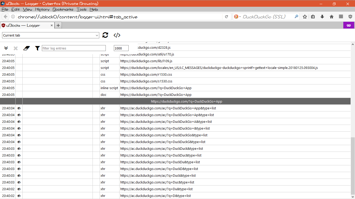 [uBO Legacy RC] Logger problem · Issue #3464 · gorhill/uBlock · GitHub