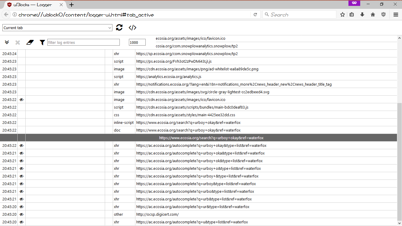 [uBO Legacy RC] Logger problem · Issue #3464 · gorhill/uBlock · GitHub