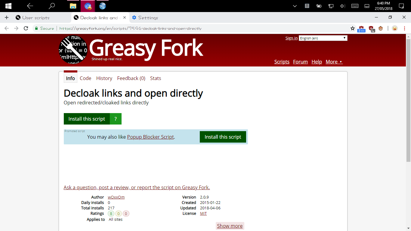 [Annoyance] GreasyFork Promoted Script · Issue #2388 · uBlockOrigin/uAssets · GitHub