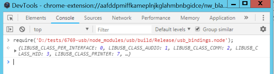 Error: A dynamic link library (DLL) initialization routine failed. (..)\node_modules\usb\src ...
