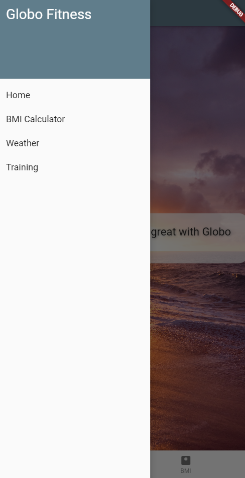 GitHub - ngantn1994/globo_fitness: "Flutter: Getting Started" course on pluralsight