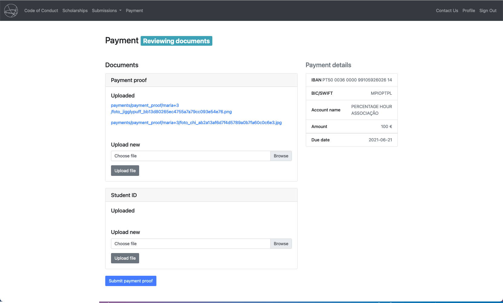 Improve the Payment Page for Students · Issue #119 · LDSSA/portal · GitHub