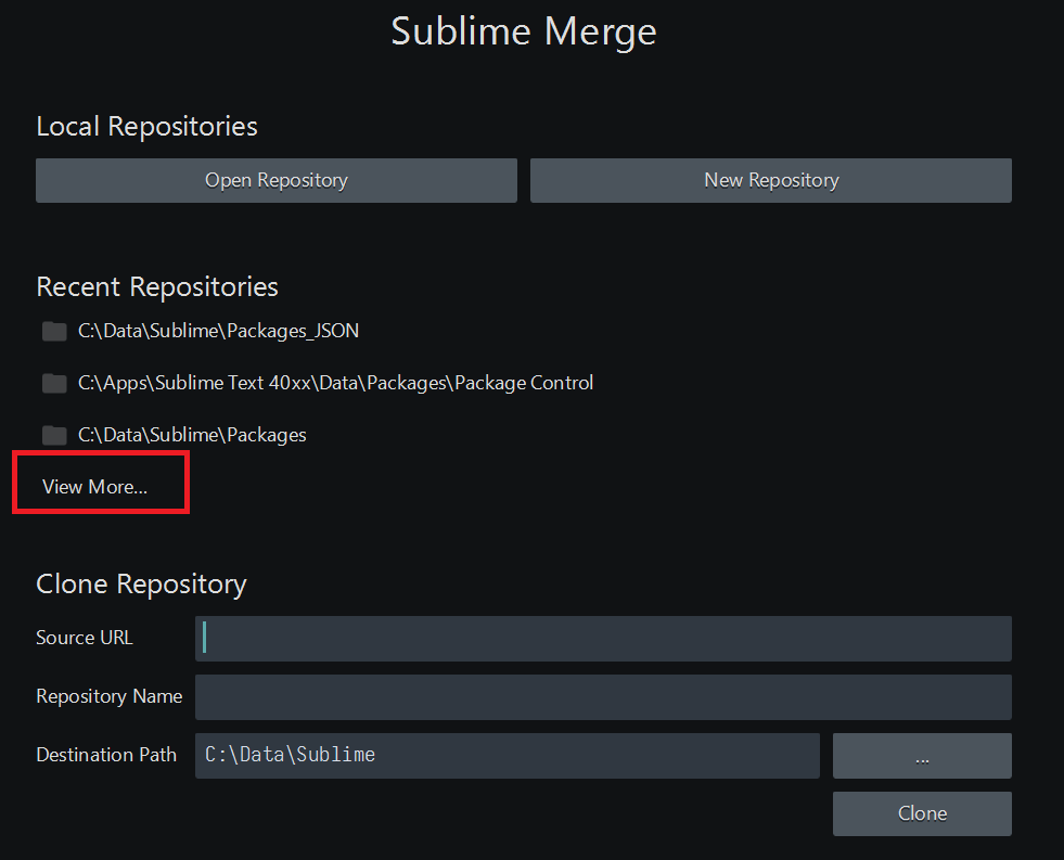 Add key binding to "View More..." recent repositories · Issue #1304 · sublimehq/sublime_merge ...