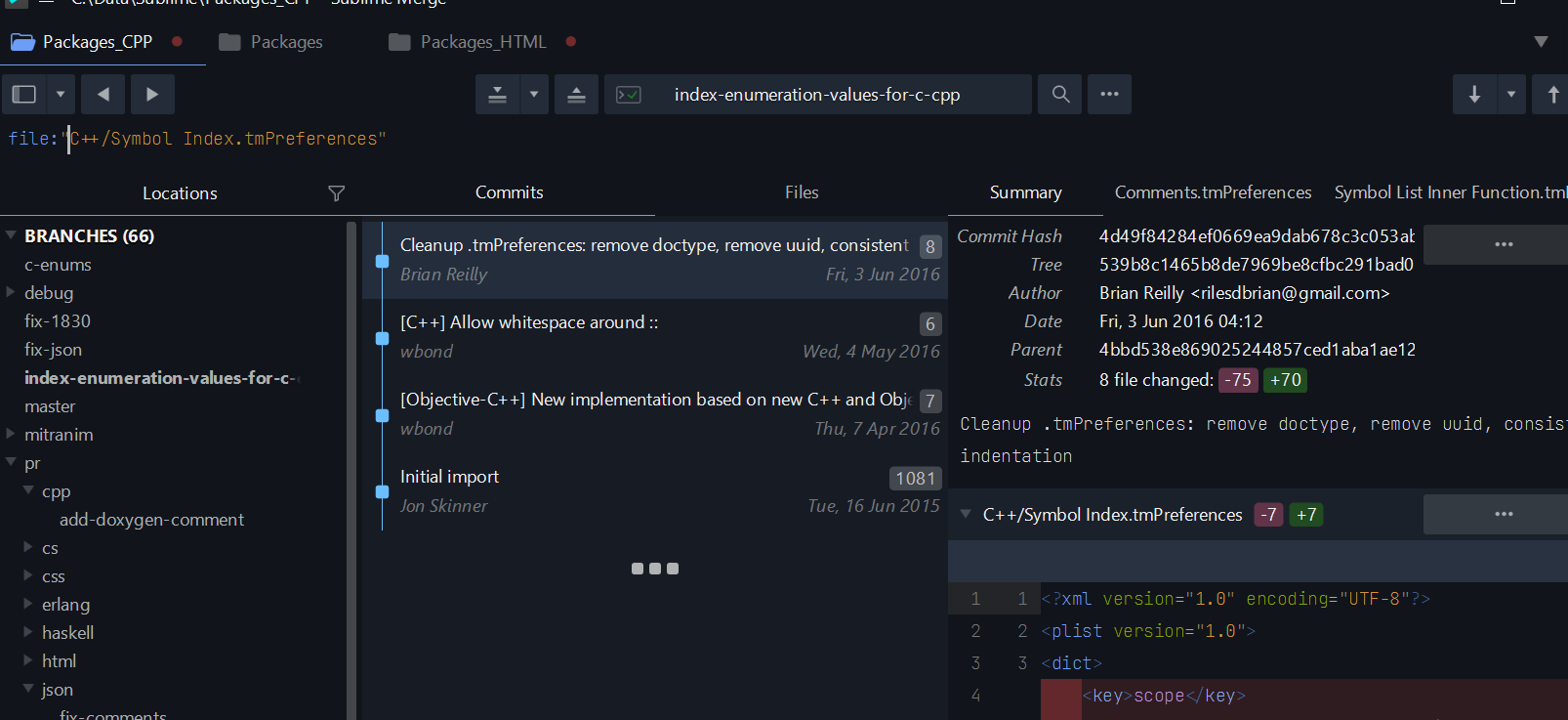 Search: `file:` path doesn't resolve absolute paths · Issue #1456 · sublimehq/sublime_merge · GitHub