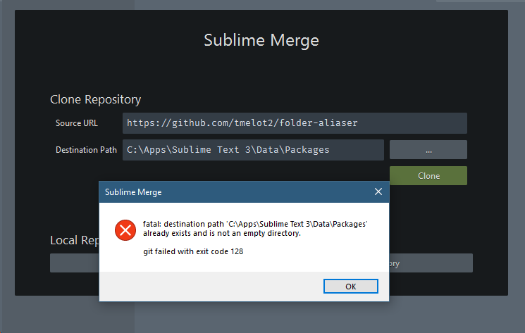 Clone Repository fails with WinError 128 · Issue #368 · sublimehq ...