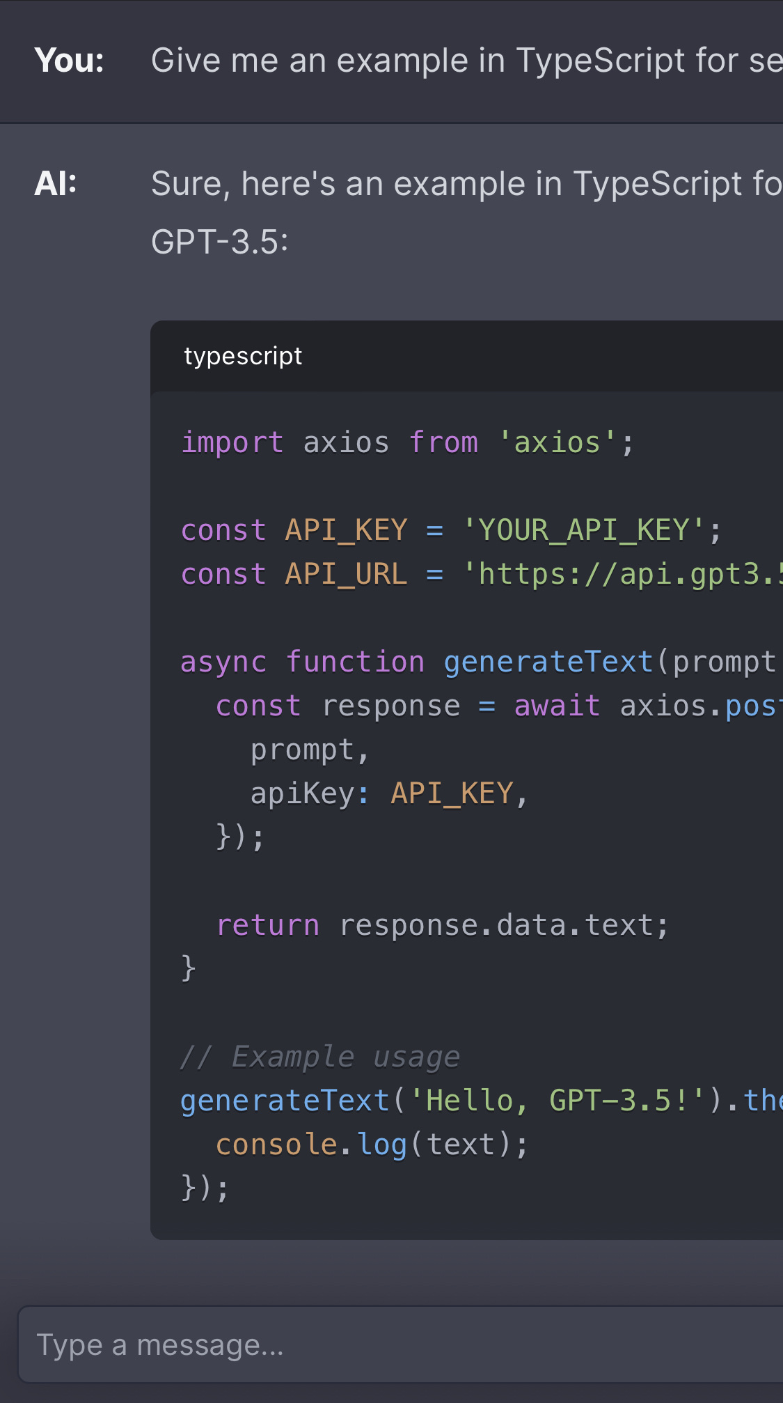 Feature Request: Wrap code blocks to fit mobile viewport · Issue #265 · mckaywrigley/chatbot-ui ...