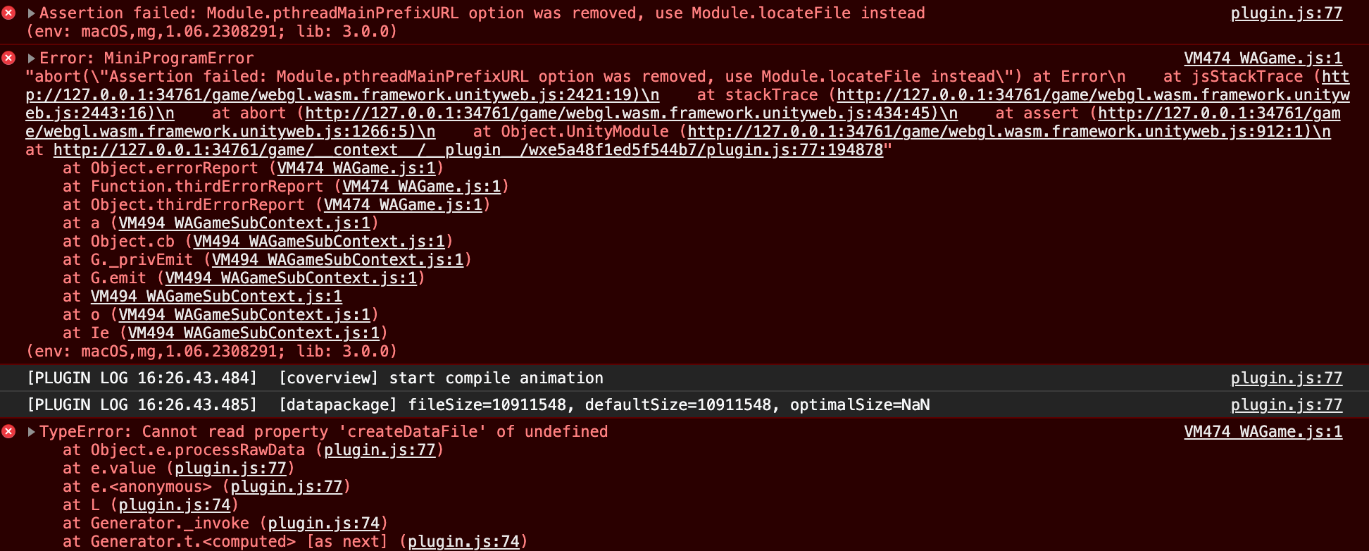Unity2022.3.7出Development Build和Auto connect Profiler断言失败 · Issue #564 · wechat-miniprogram ...
