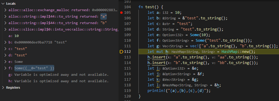[cppvsdbg] Rust: Variables are not refreshed immediately and thus, have to step twice · Issue ...