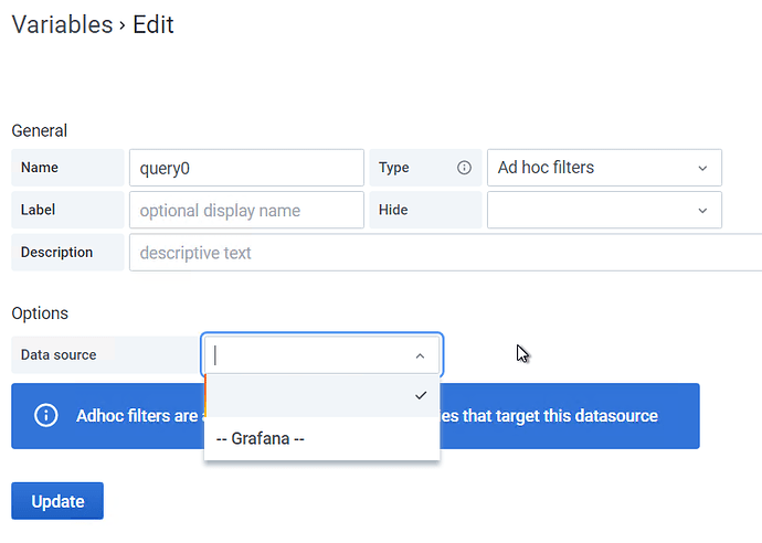 adhoc variable/filter doesn't show my Prometheus datasource · Issue #32309 · grafana/grafana ...