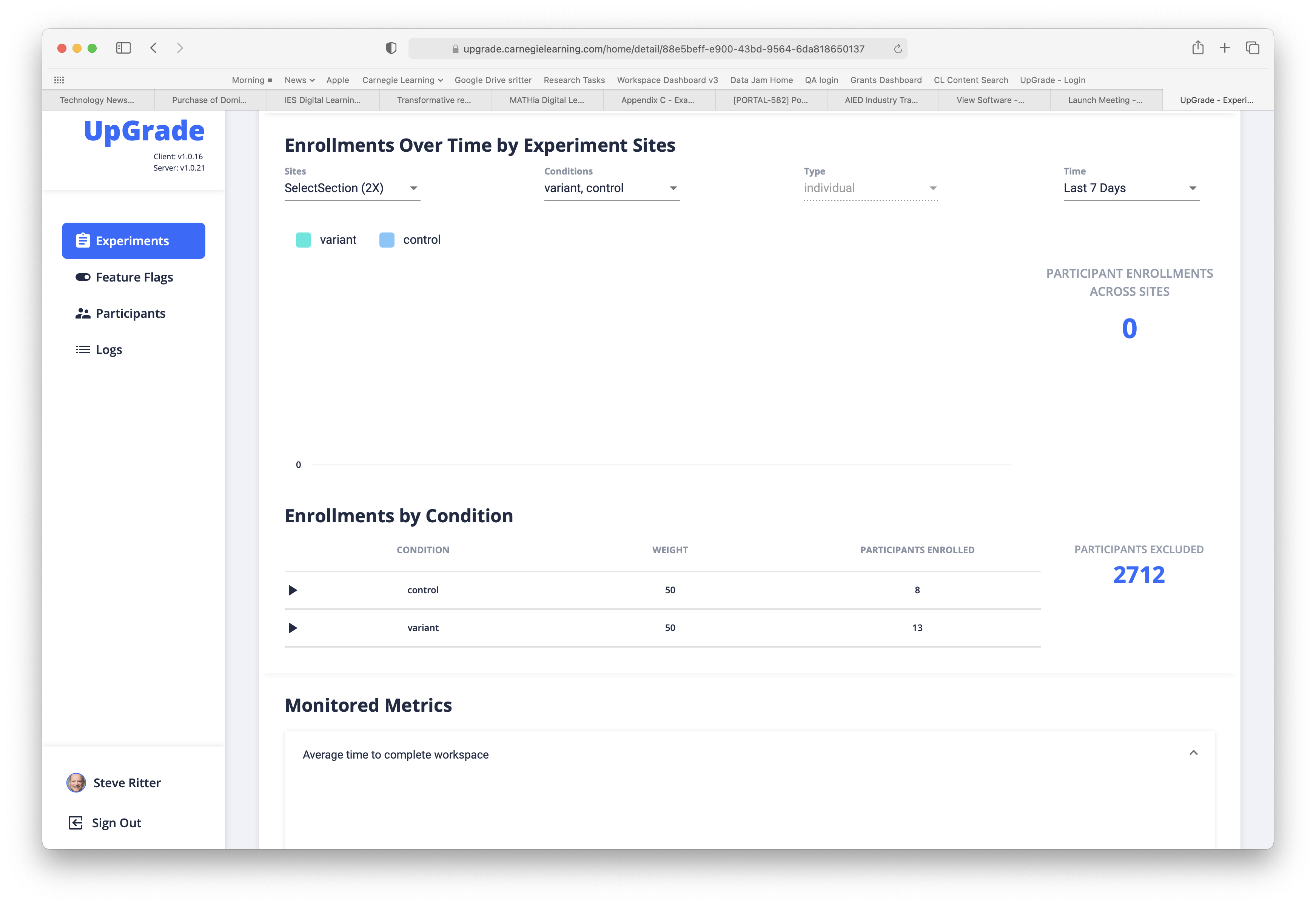 Enrollment and metric data is inconsistent · Issue #19 · CarnegieLearningWeb/UpGrade · GitHub
