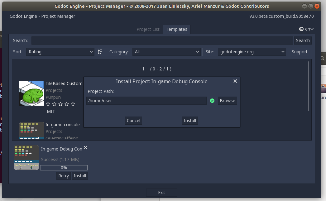 Project manager path handling · Issue #14943 · godotengine/godot · GitHub