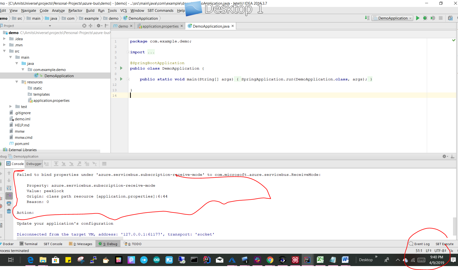 Failed To Bind Properties Under Rvicebussubscription Receive Mode To Commicrosoft 
