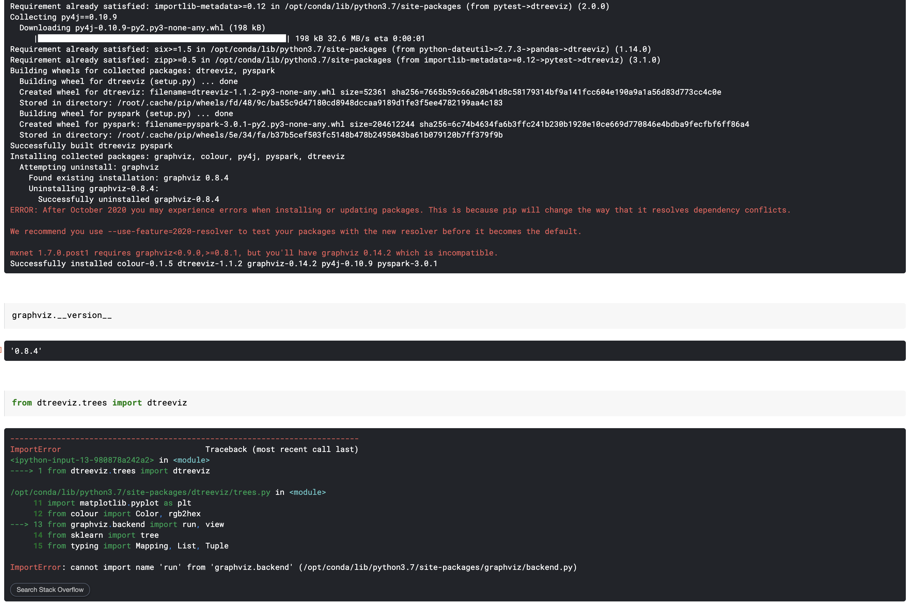 !pip install dtreeviz fails on Kaggle notebook · Issue #108 · parrt ...