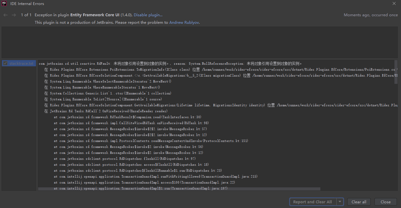 can not add migration · Issue #93 · JetBrains/rider-efcore · GitHub