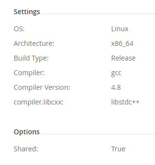 Different conan packages based on different CMake toolchain files ...