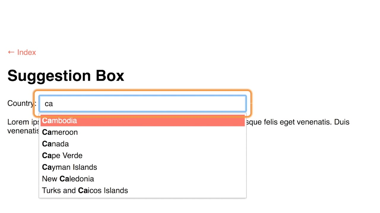 Is Their Any In Built Method For Creating `textfield` With Suggesions