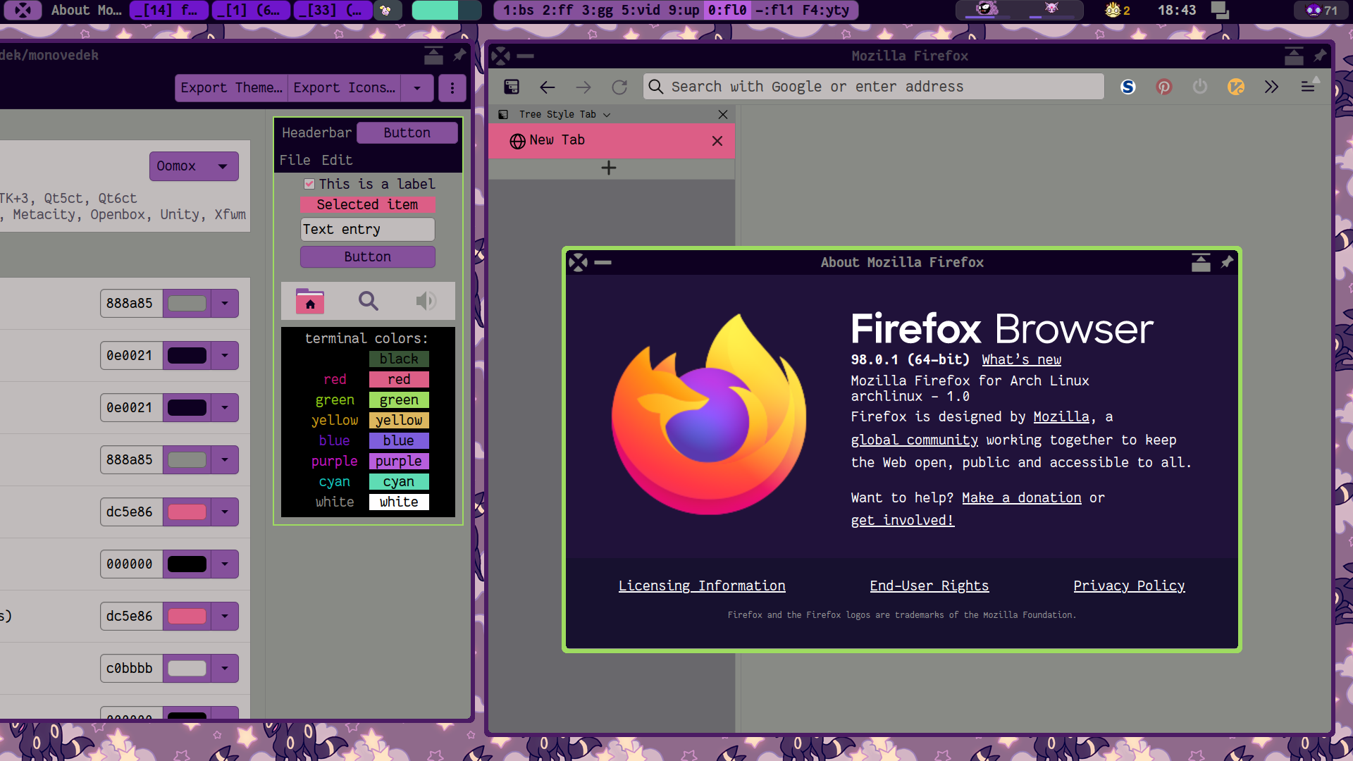 Themes do not apply to Firefox 98 and some apps · Issue #433 · themix ...