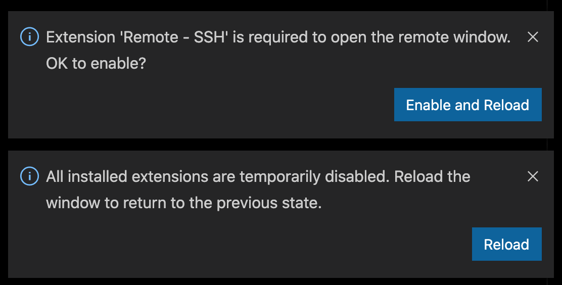 Permit remote development when --disable-extensions is used · Issue ...