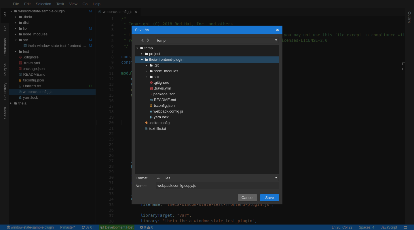 Re-align items in file dialog · Issue #2568 · eclipse-theia/theia · GitHub