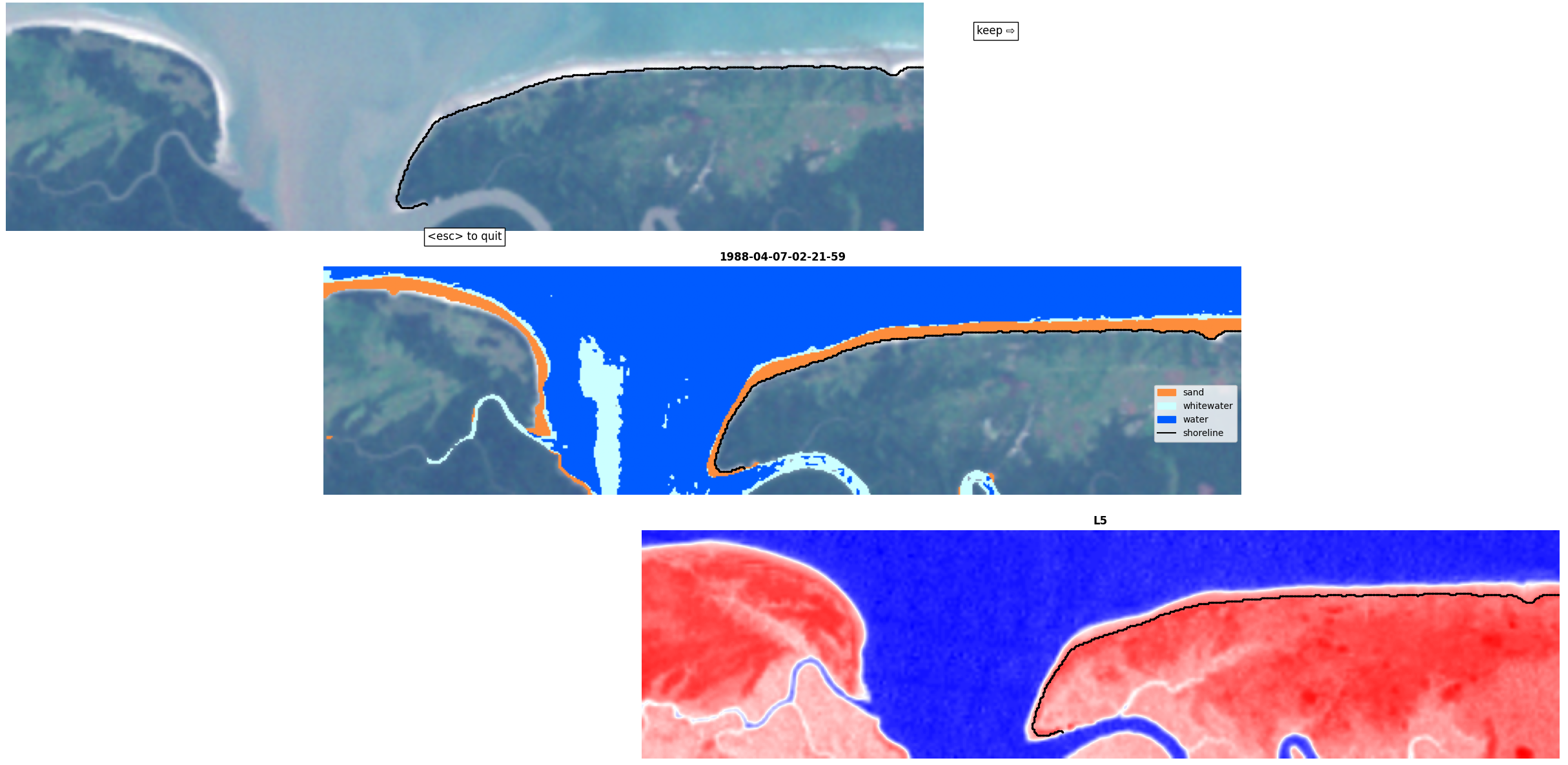 How is surface classification related to shoreline detection? · Issue #435 · kvos/CoastSat · GitHub