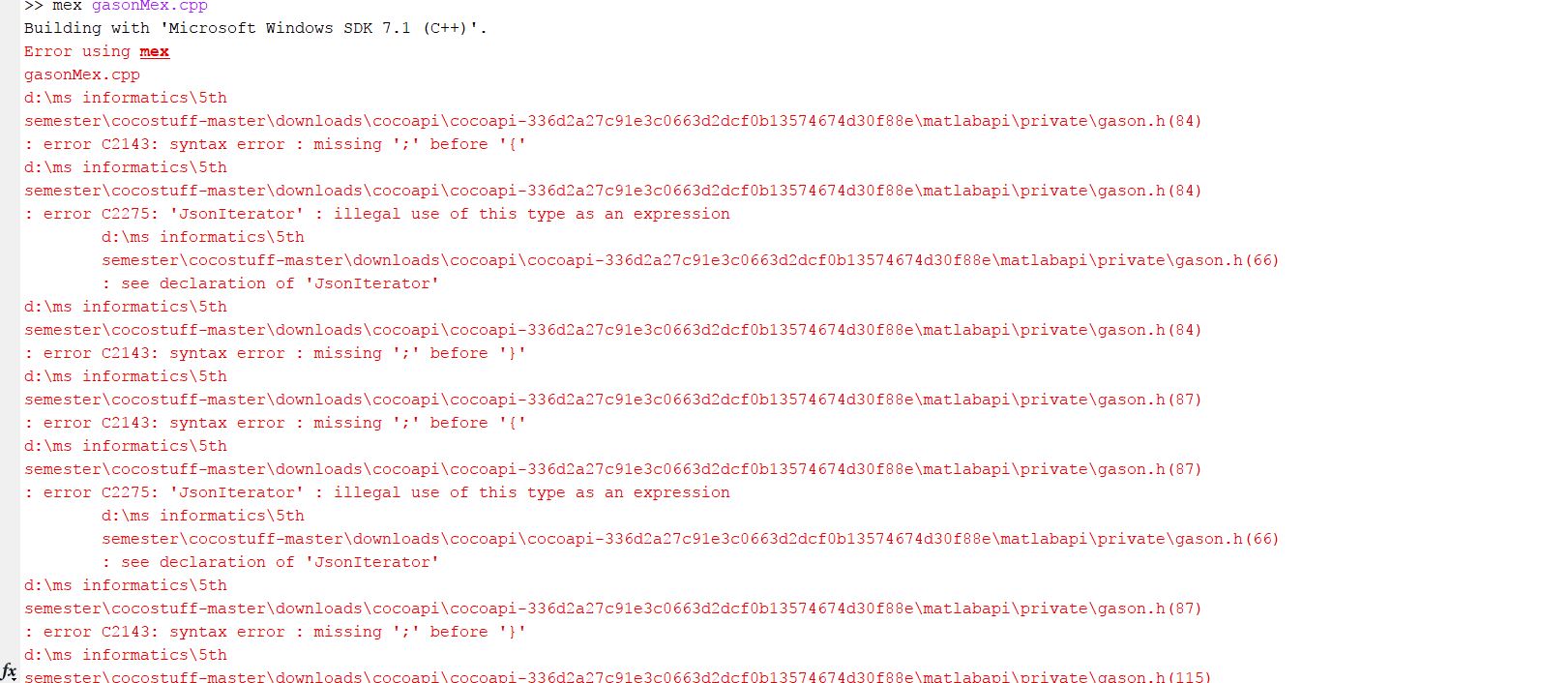 Compiling Matlabapi Windows · Issue 88 · Cocodatasetcocoapi · Github 6634