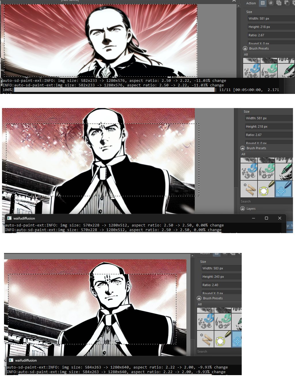 img2img results sometimes stretched depending on image/selection dimensions · Issue #1 ...