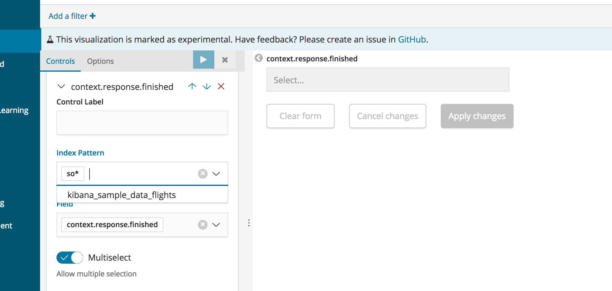 Visualize Controls · Issue 20335 · Elastic Kibana · Github