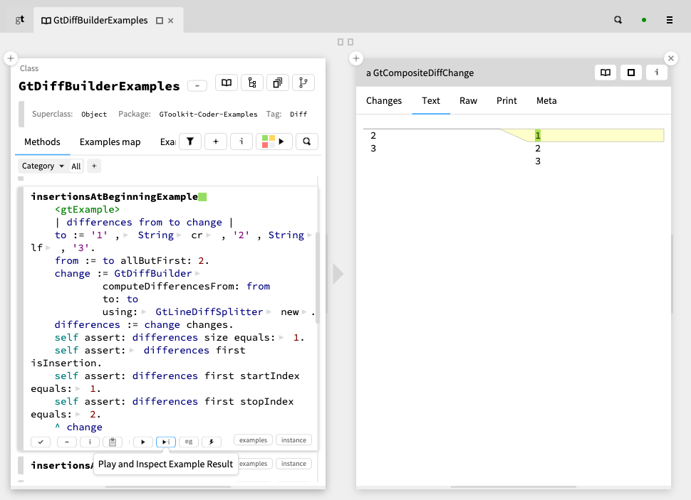 diff displays incorrectly when change at beginning · Issue #3110 · feenkcom/gtoolkit · GitHub
