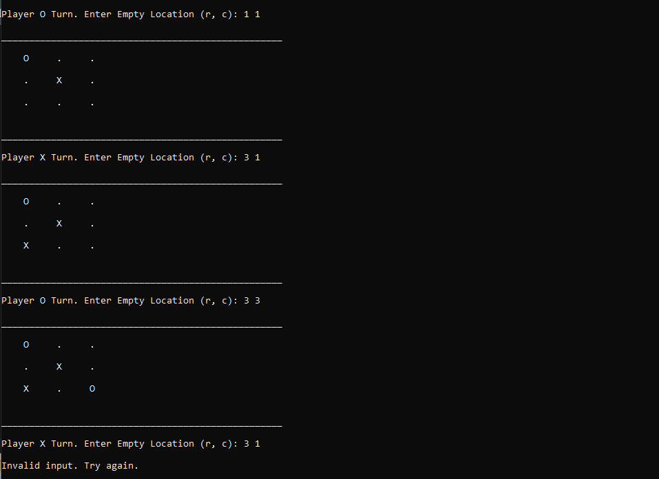 Github Moustafaabdelaziztic Tac Toe Tic Tac Toe Game Multi Dimensional Array Using 
