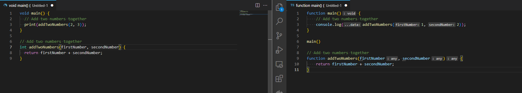 Demonstrate suggestions for code enhancements. · Issue #3601 · Dart-Code/Dart-Code · GitHub