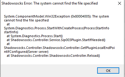windows error · Issue #9 · shadowsocks/v2ray-plugin · GitHub